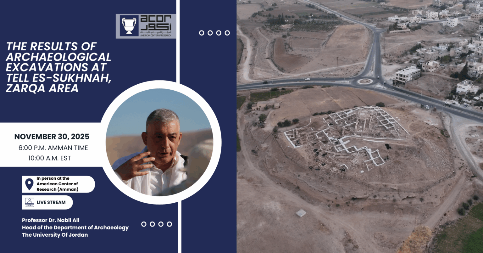 Lecture, 30 November 2025: “The Results of Archaeological Excavations ...